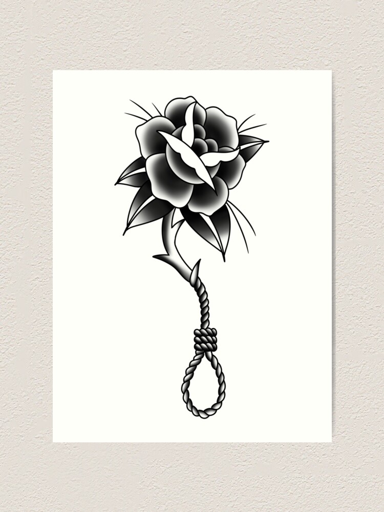 "rose noose" Art Print by despresso | Redbubble
