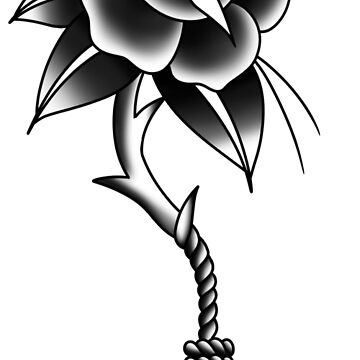 "rose noose" Sticker for Sale by despresso | Redbubble