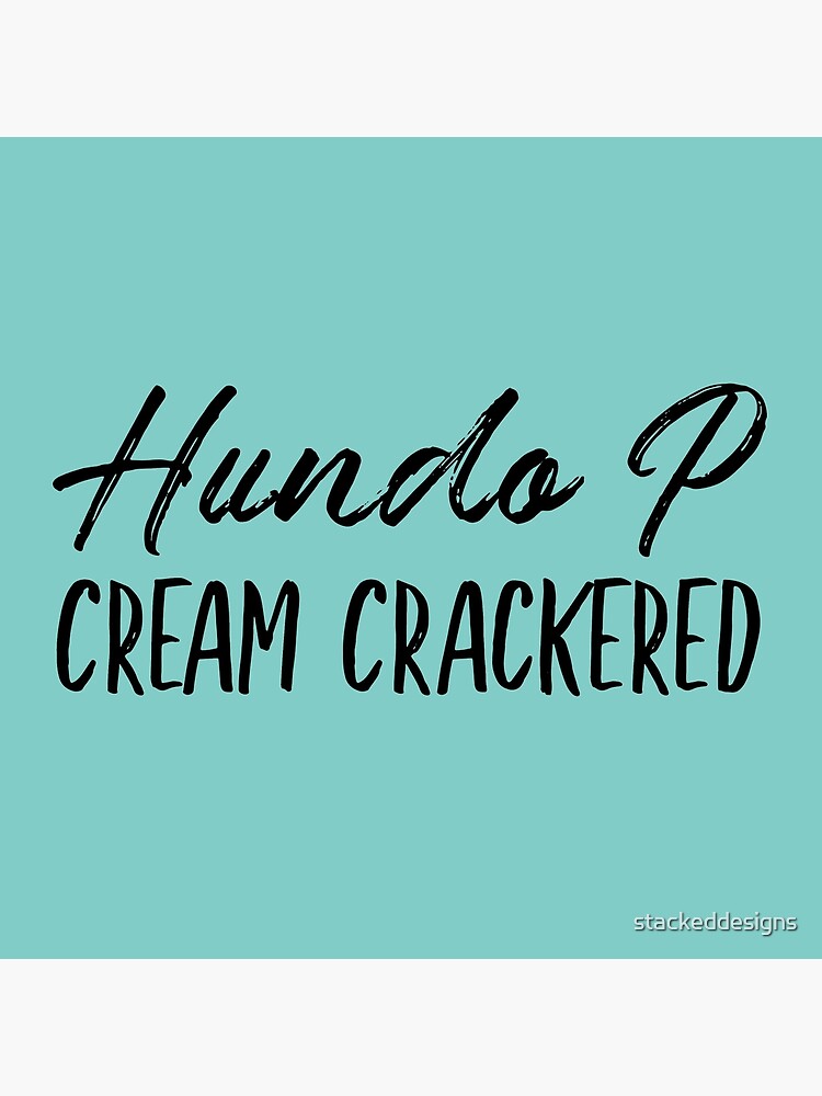 "Hundo P Cream Crackered - Großer britischer Slang" Dekokissen von ...