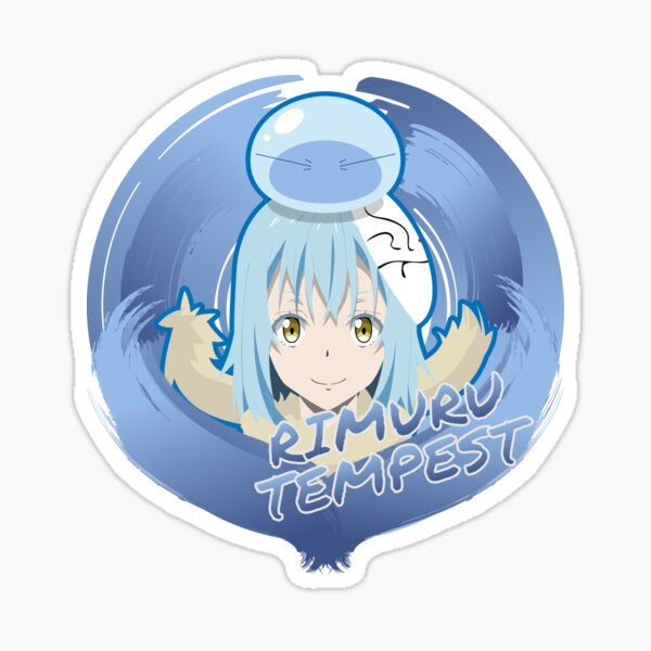 "Rimuru Tempest Brush Stroke Badge" Sticker for Sale by AkbarMna ...