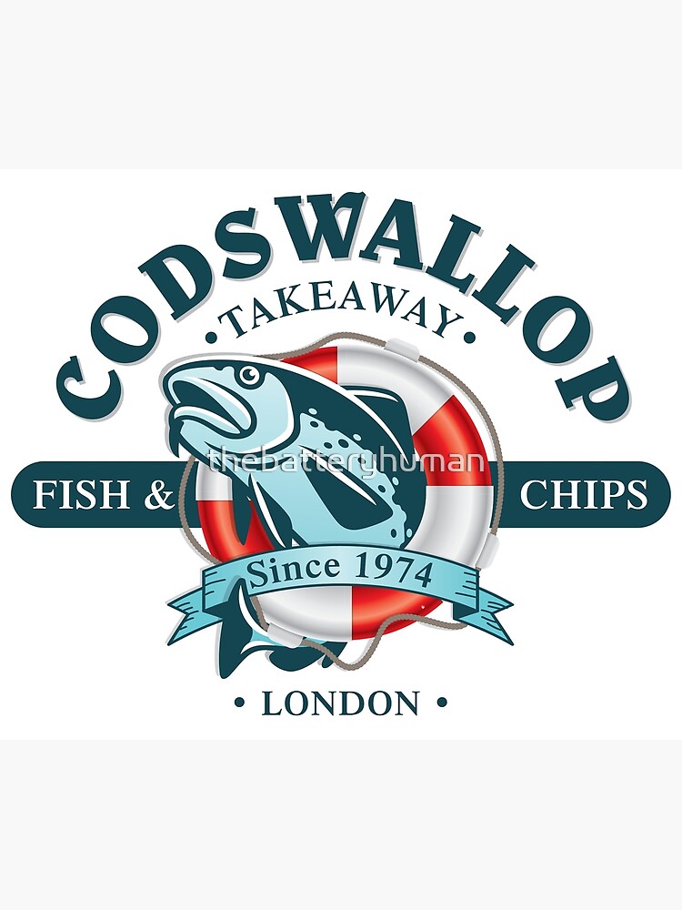 "Codswallop - Hellboy's Favourite Fish & Chip Takeaway" Poster by ...