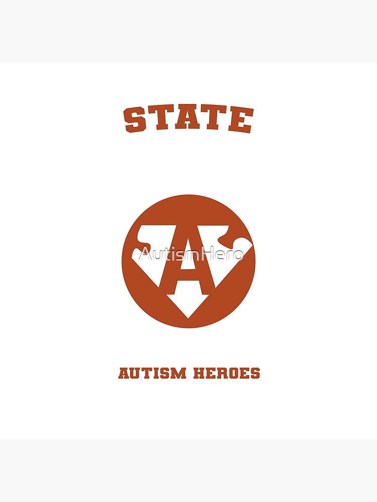 Lámina artística «Autismo héroes diseño campeón estatal» de AutismHero ...