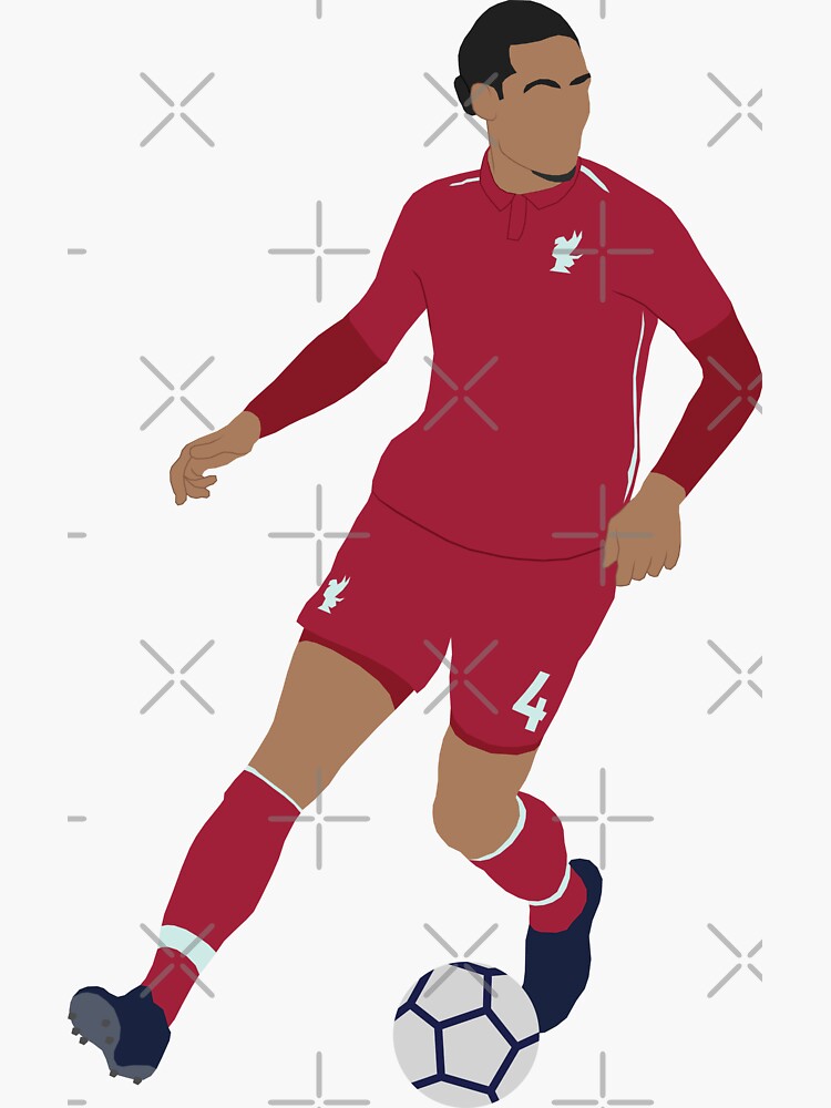 "Virgil Van Dijk" Sticker for Sale by Draws Sports | Redbubble