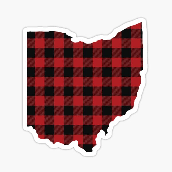 "ohio red flannel sticker" Sticker for Sale by elliebmycles | Redbubble