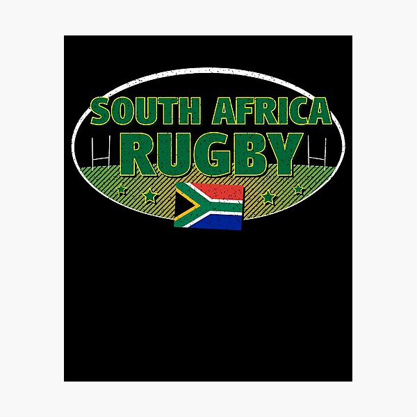 "South African Rugby & South Africa Flag" Photographic Print by d247 ...