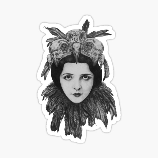 "Flapper Girl" Sticker for Sale by superkickparty | Redbubble