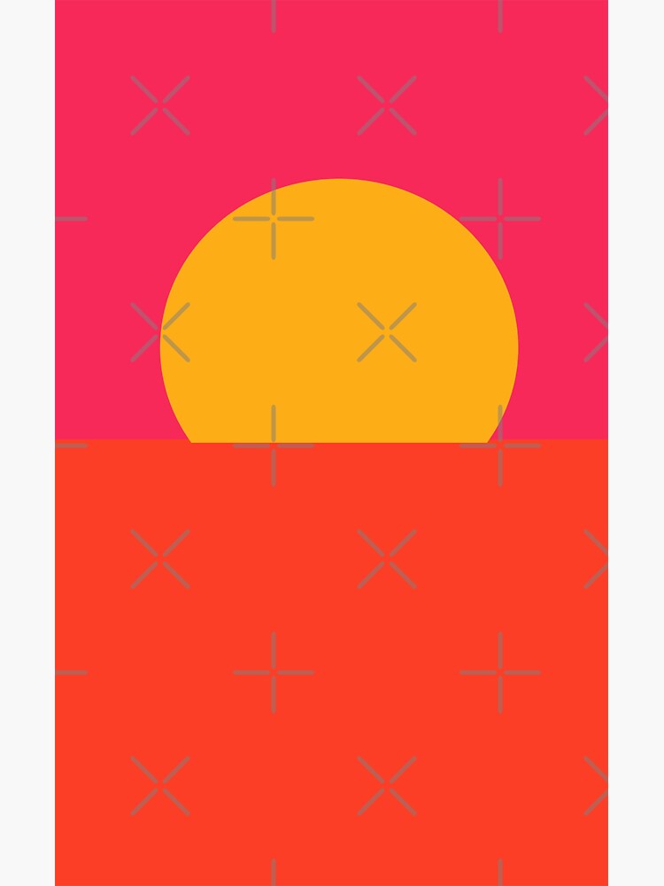 "Simple Sunset" Sticker for Sale by lowpressures | Redbubble
