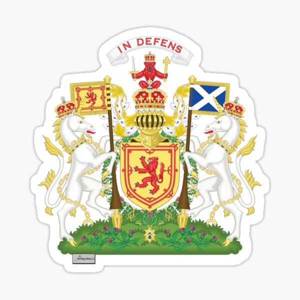"SCOTLAND Scottish Royal Coat of Arms Sticker" Sticker for Sale by ...