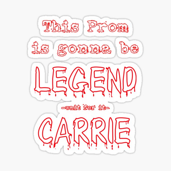"Legend-Carrie" Sticker by kalud-zoldyck | Redbubble