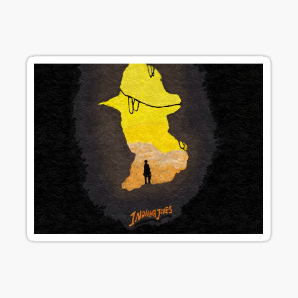 "Indiana Jones" Sticker for Sale by MoonRushers | Redbubble