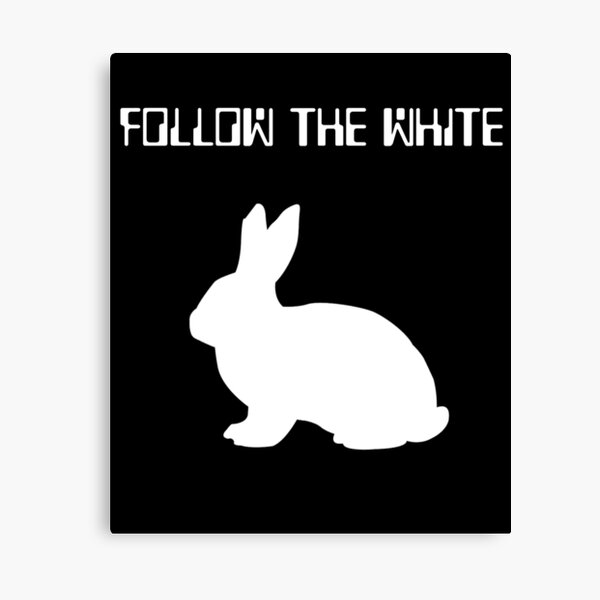 "Follow the white Rabbit" Canvas Print for Sale by Spanky3328 | Redbubble