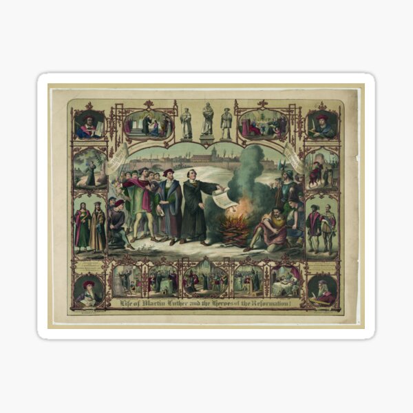 "Life of Martin Luther and heroes of the reformation (1874)" Sticker ...