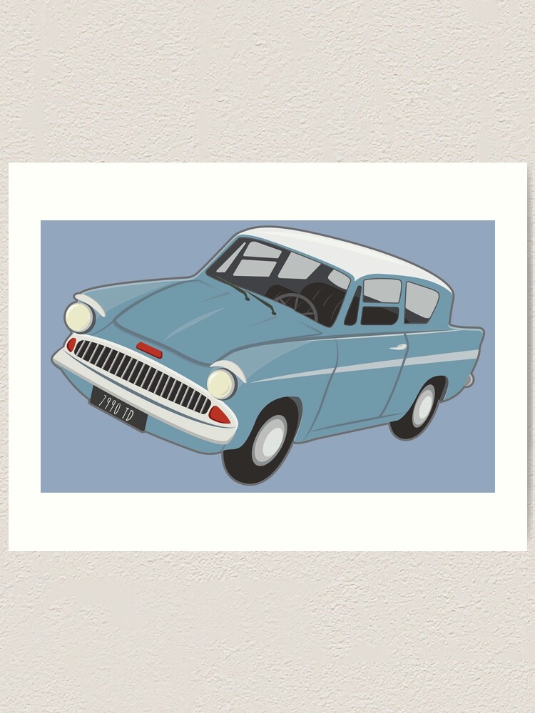 "Magical Flying Ford Anglia" Art Print for Sale by rzvcereno | Redbubble
