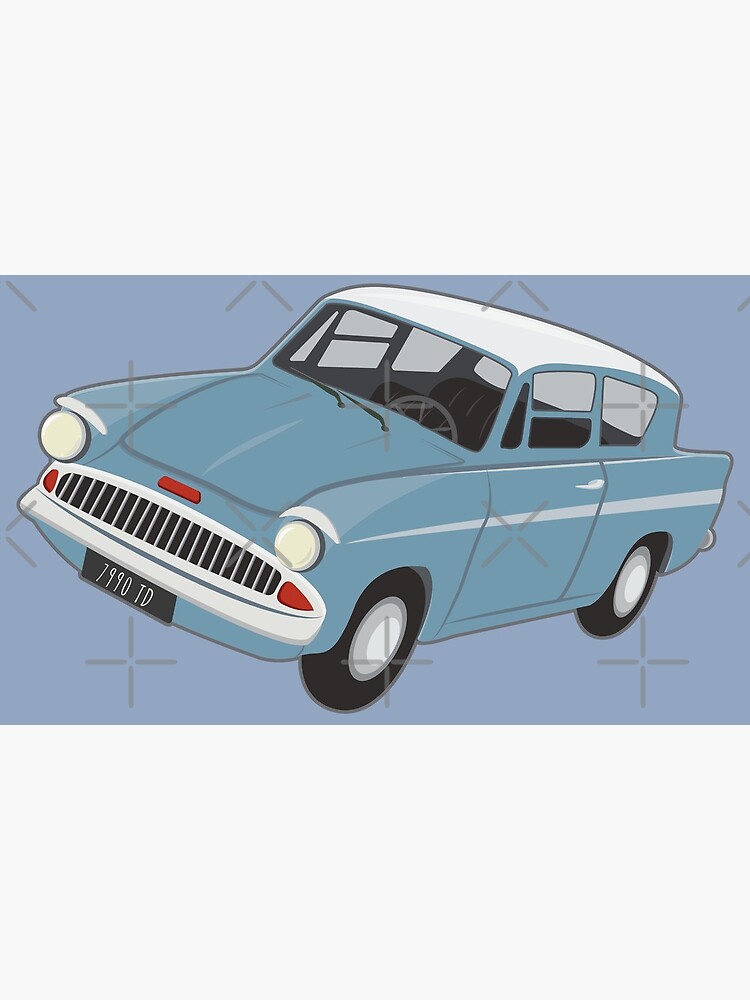"Magical Flying Ford Anglia" Art Print by rzvcereno | Redbubble
