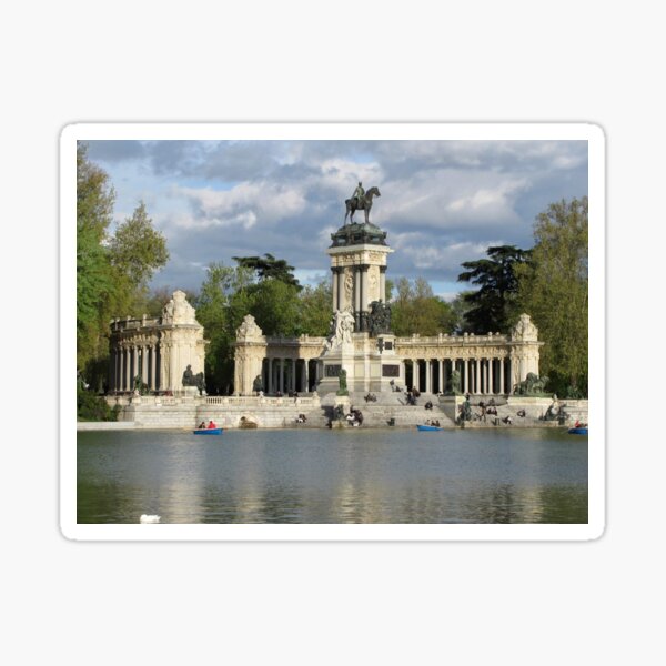"Monument to Alfonso XII in the Buen Retiro Park" Sticker for Sale by ...