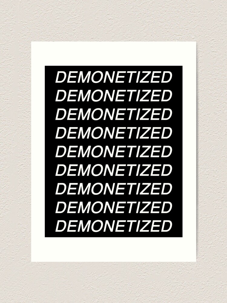 "Demonetized Logo!" Art Print by doodledesignz | Redbubble