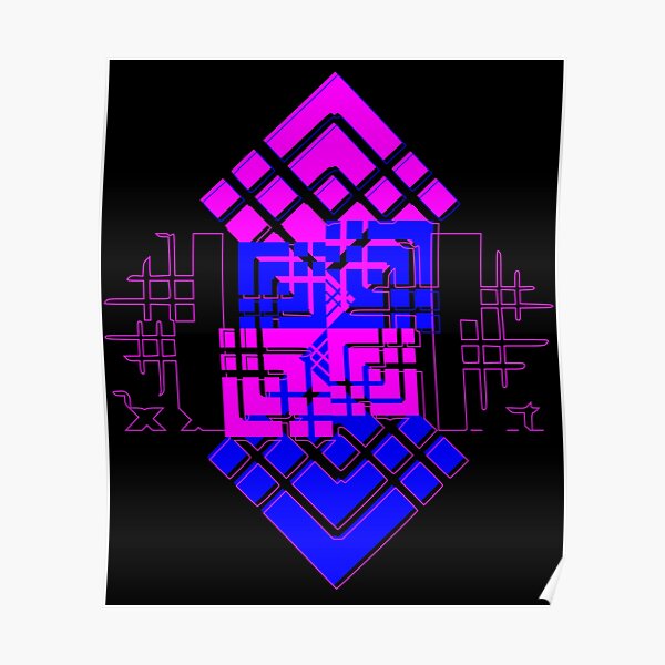 "Lost Neon" Poster for Sale by EmblemThreads | Redbubble