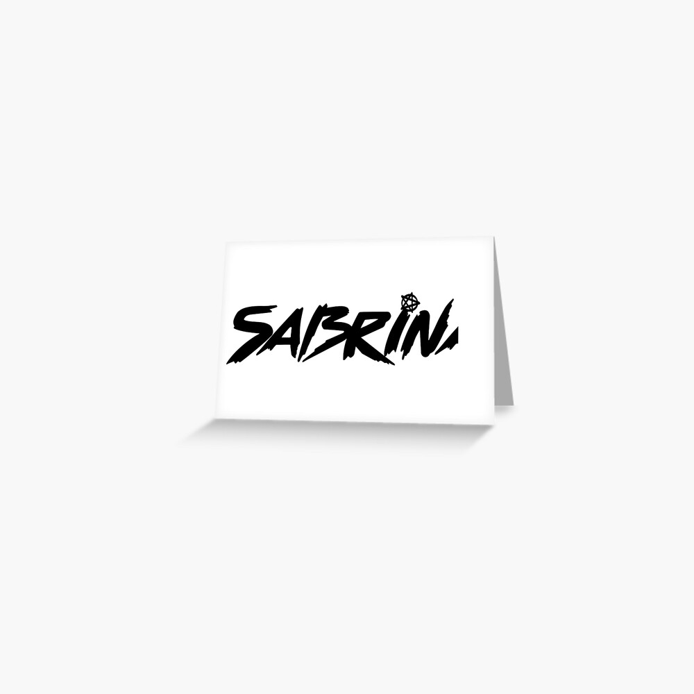 "Sabrina Logo" Greeting Card by Johnny-S | Redbubble