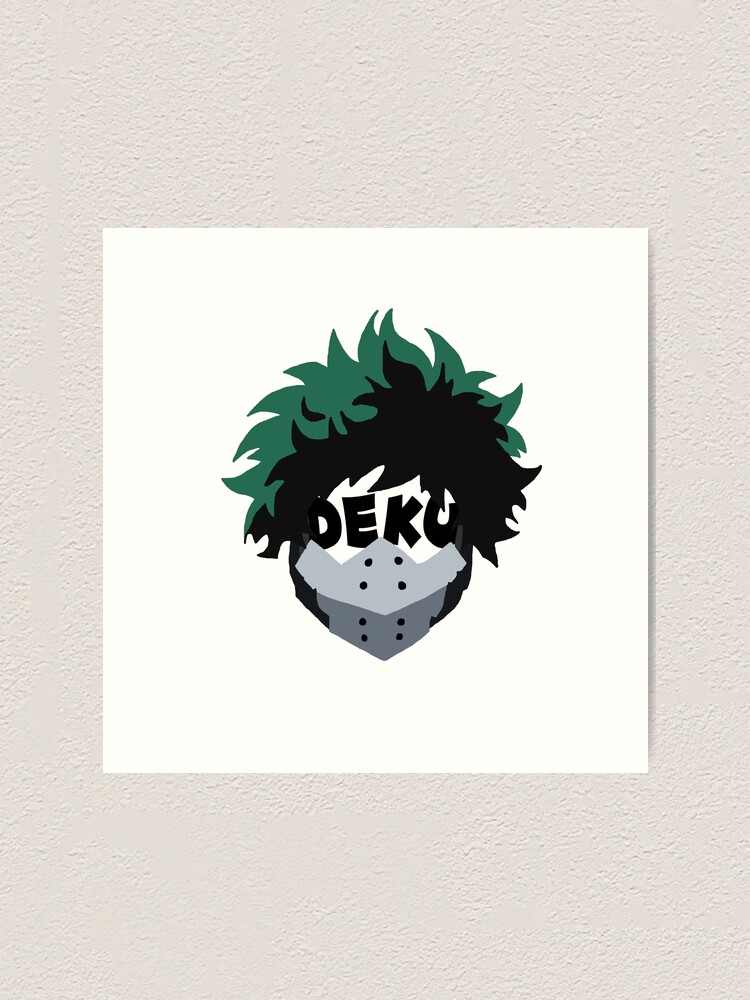 "Minimalistic Midoriya "Deku" Izuku Hero Logo" Art Print by ...
