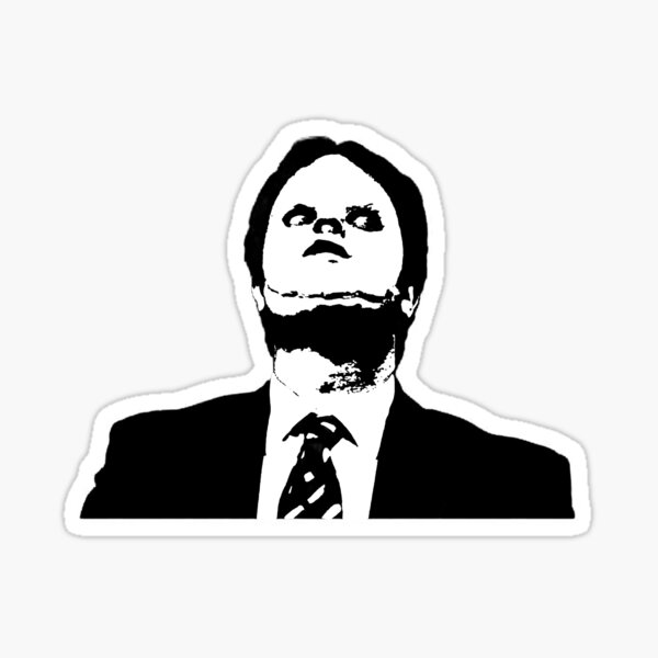 "Dwight CPR Dummy Mask Face Hello Clarice" Sticker for Sale by ...