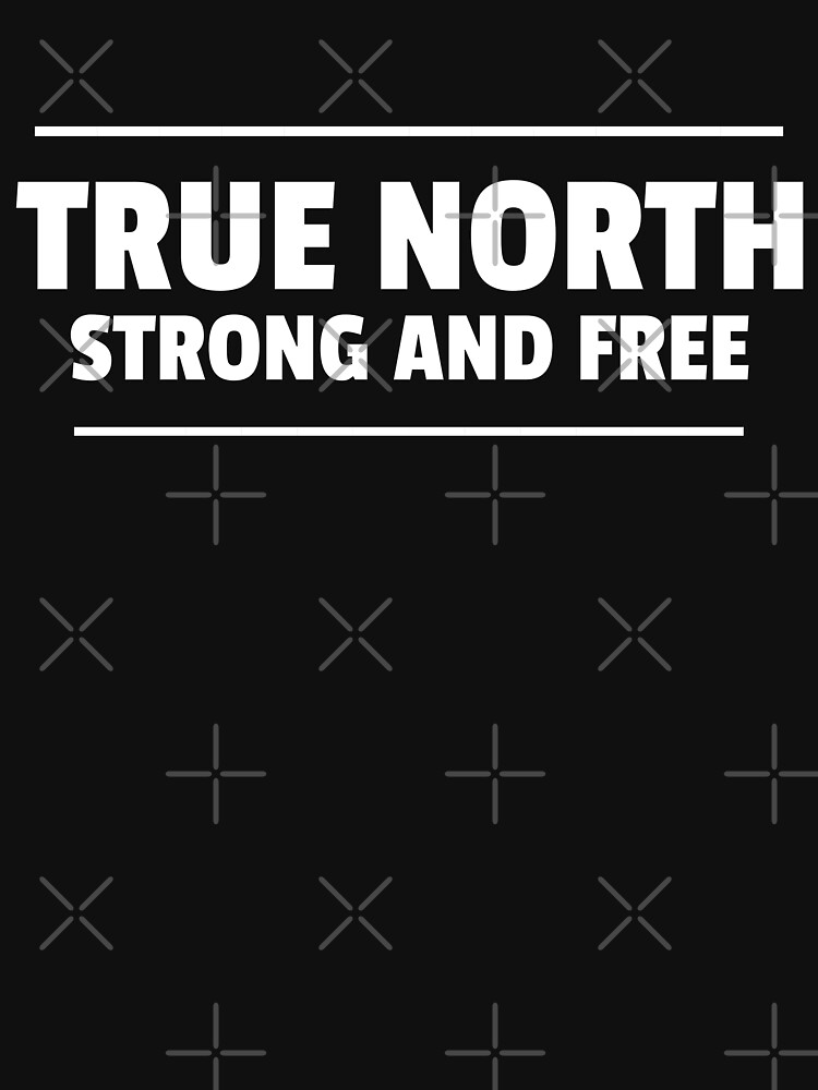 "True north strong and free" T-shirt for Sale by Department61 ...