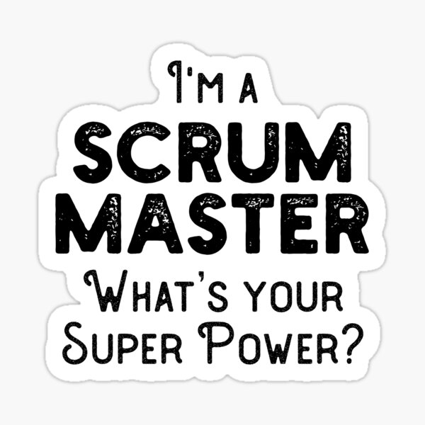 Scrum Master Stickers | Redbubble