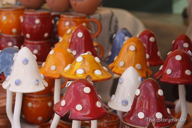 "Magical Pottery Mushrooms" by The Storymaster | Redbubble