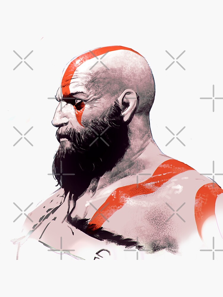"GOW Fan Art" Sticker for Sale by KrowsDigital | Redbubble