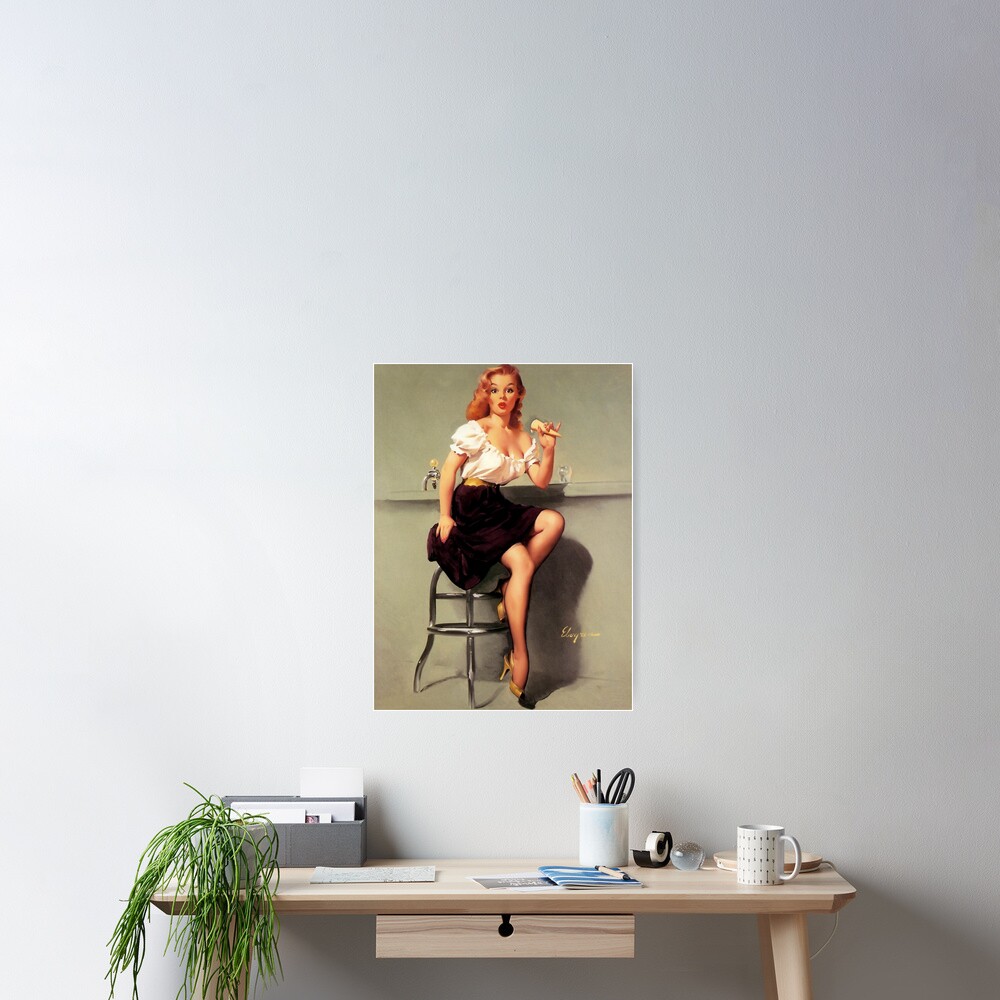 "Vintage Gil Elvgren Pin Up Girl " Poster for Sale by RBEnt | Redbubble