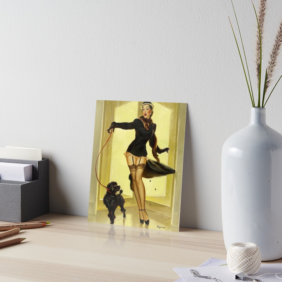 Vintage Gil Elvgren Pin Up Girl Art Board Print For Sale By Rbent