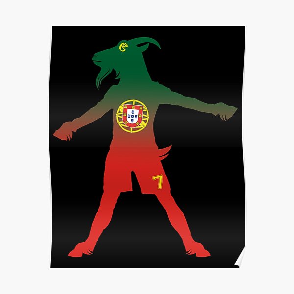 "Cristiano Ronaldo GOAT" Poster for Sale by goatshirt | Redbubble