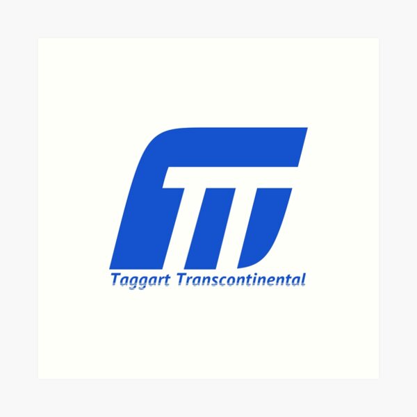 "Taggart Transcontinental Logo" Art Print by Kontrolpian | Redbubble