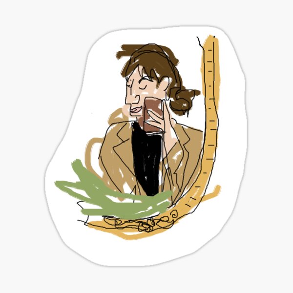 "Mirror Self-Portrait" Sticker by grayewise | Redbubble