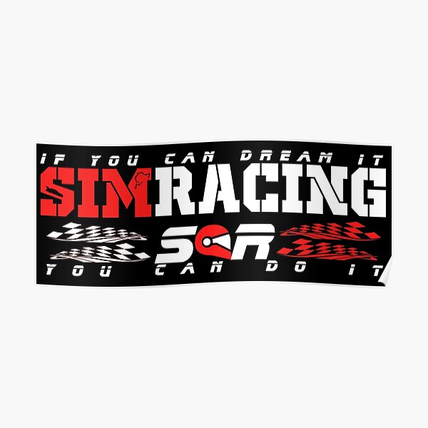 "simracing " Poster for Sale by bitcam18 | Redbubble
