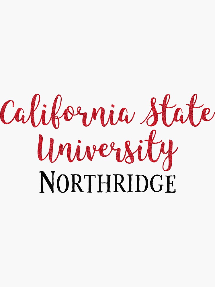 "California State University - Northridge" Sticker for Sale by ...