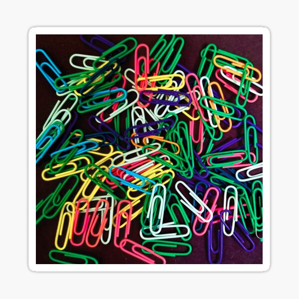 "Paper Clips" Sticker for Sale by Yulianna-ca | Redbubble