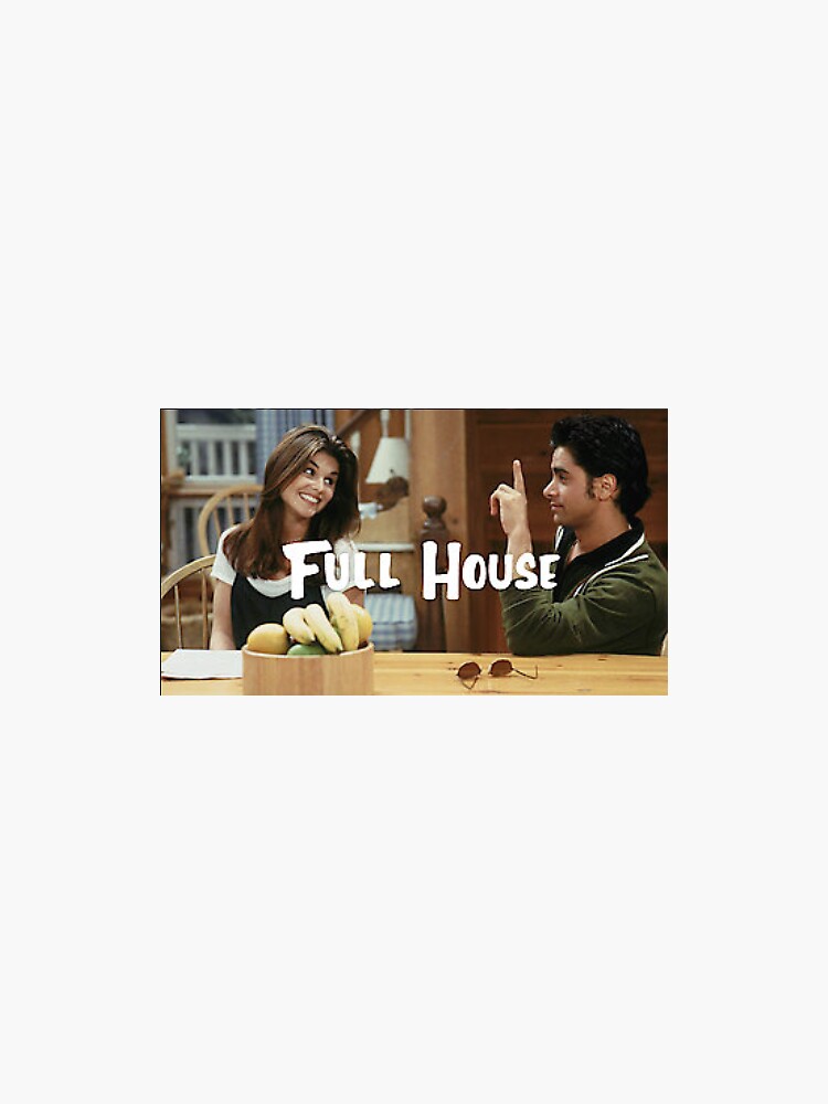 "full house" Sticker for Sale by mitzifielder | Redbubble