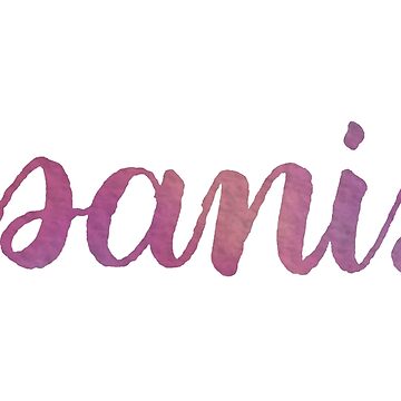 "Spanish Calligraphy Watercolor Label " Sticker for Sale by the-bangs ...