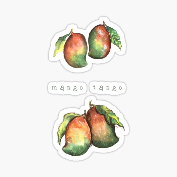 "Mango Tango." Sticker for Sale by FanitsaArt | Redbubble