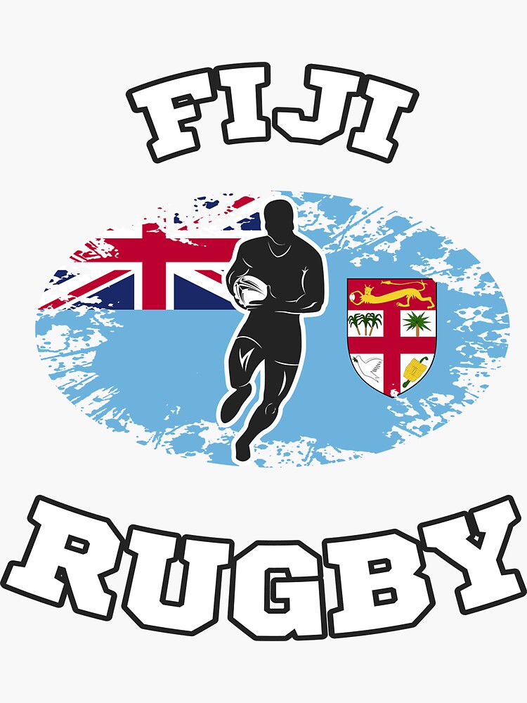 "Fiji Rugby Items" Sticker by Babacarino | Redbubble