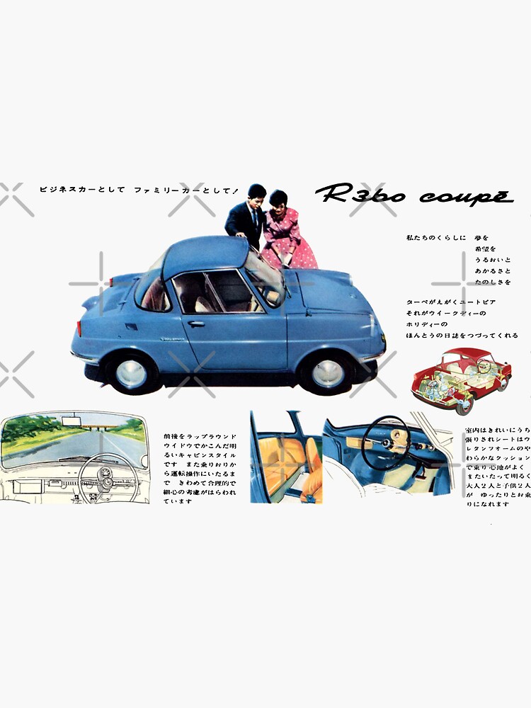 "MAZDA R 360" Sticker for Sale by ThrowbackMotors | Redbubble