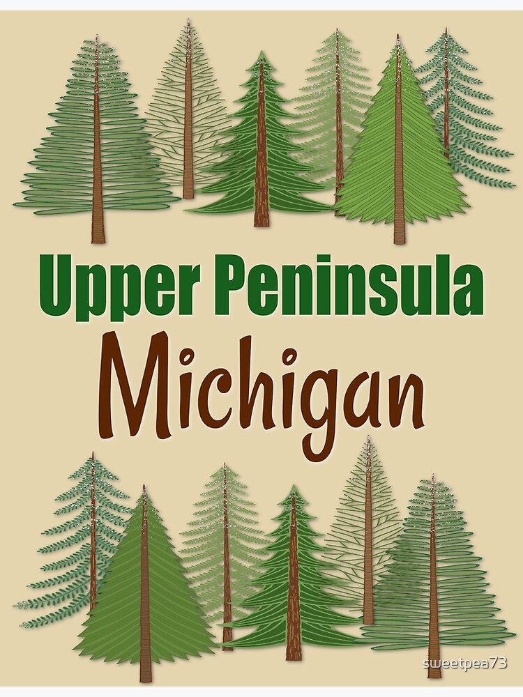 "Michigan Upper Peninsula Logo" Poster by sweetpea73 | Redbubble