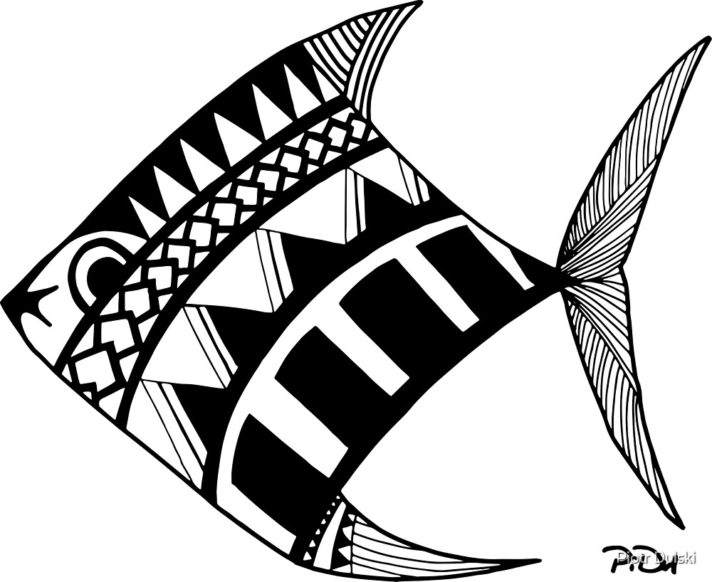 "Maori Fish" by Piotr Dulski | Redbubble