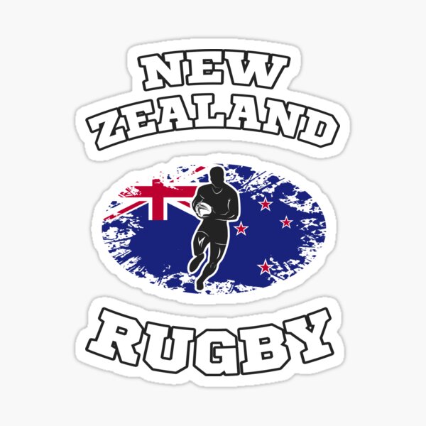 "New Zealand All Blacks Rugby Items" Sticker by Babacarino | Redbubble