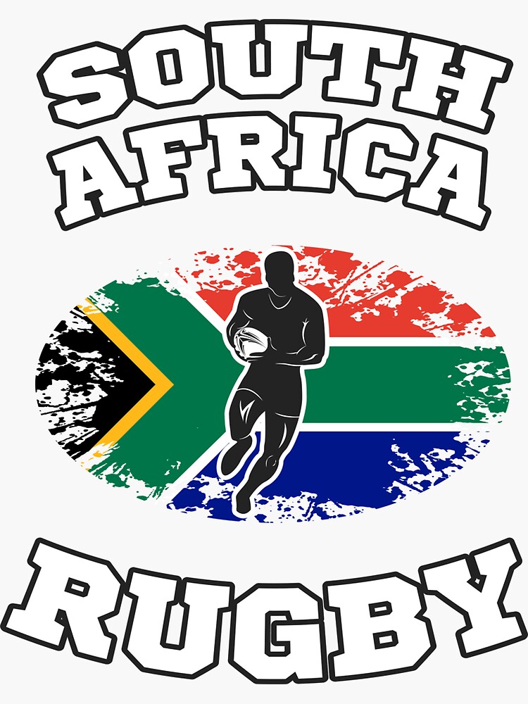 "Springboks South Africa Rugby Items" Sticker by Babacarino | Redbubble