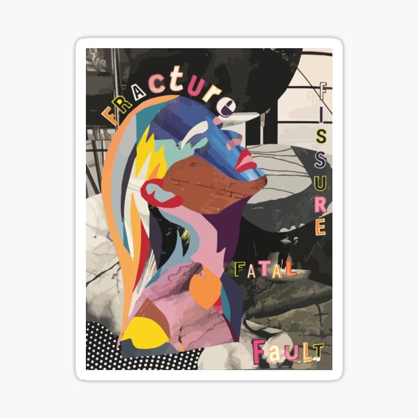 "Fracture" Sticker for Sale by AngryTrees | Redbubble