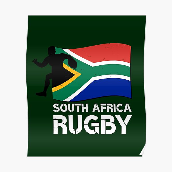 "South Africa Flag Rugby " Poster for Sale by d247 | Redbubble