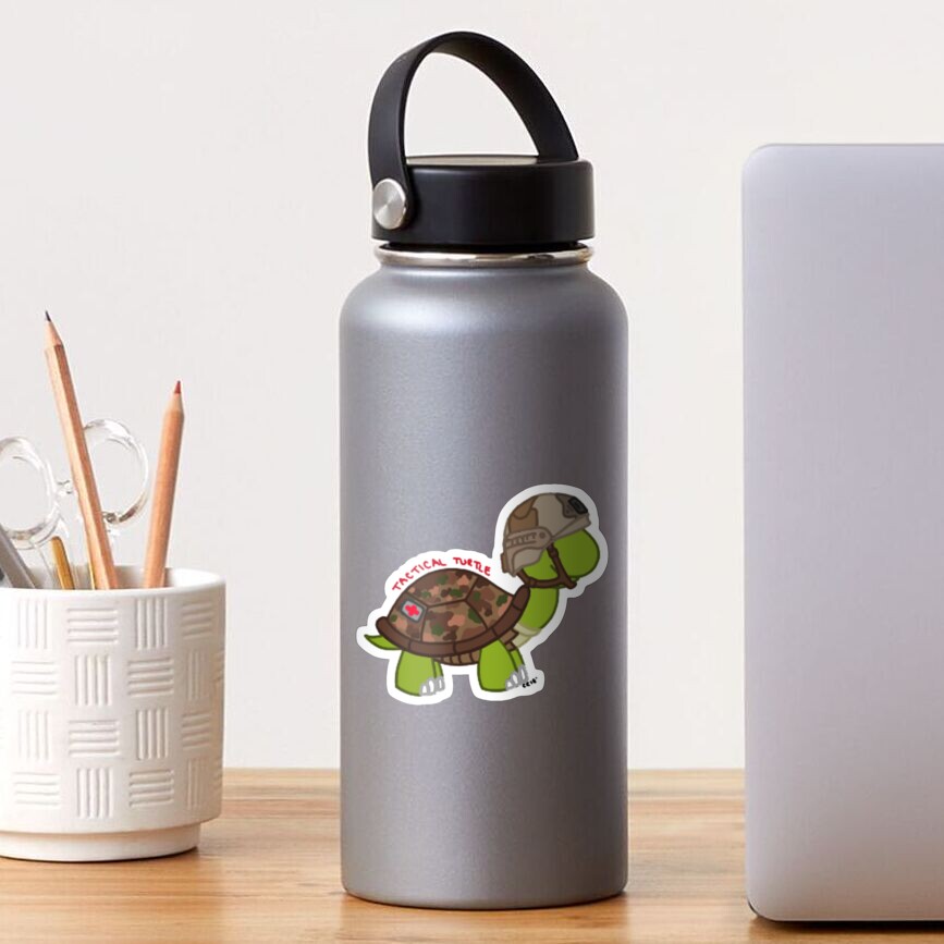 "Tactical Turtle" Sticker for Sale by dreamdrawer15 | Redbubble