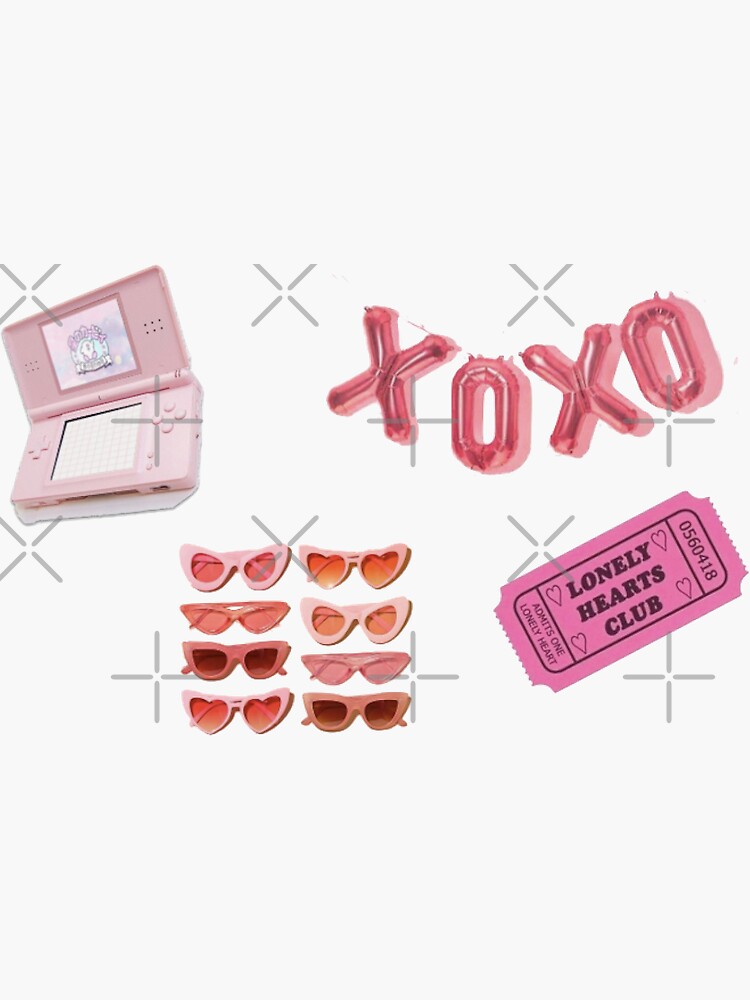 "pink aesthetic sticker pack " Sticker by claire-mcculley | Redbubble