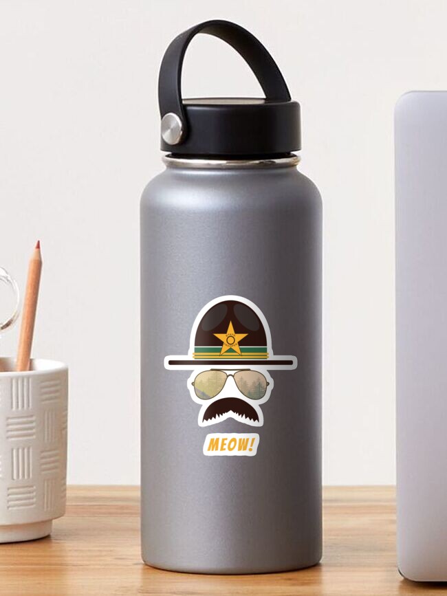 "Cop-Stache Cop Humor For Cat Lovers" Sticker for Sale by superkev1503 ...